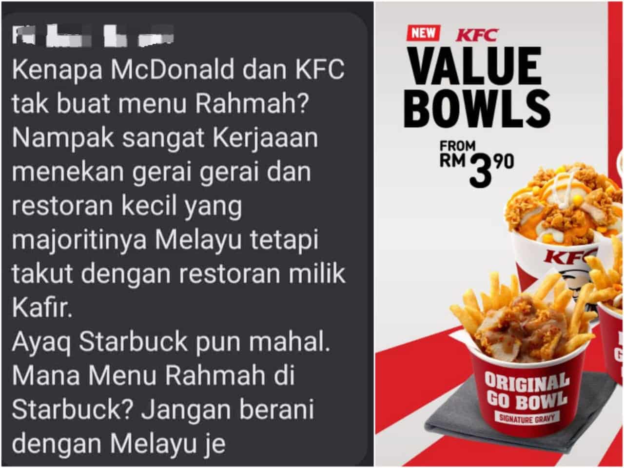 Pemuda persoal kenapa KFC tak buat Menu Rahmah, netizen jawab dah lama ...