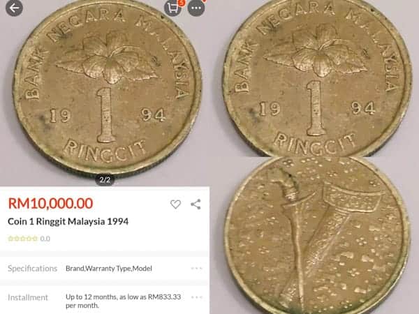 Duit syiling RM1 lama kini bernilai RM10K, ada sekeping pun dah cukup