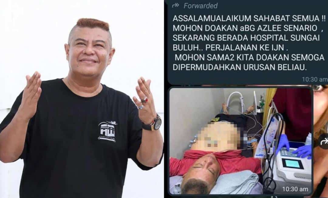 Jantung tersumbat 99 peratus, ini keadaan terkini Azlee Senario lepas ...