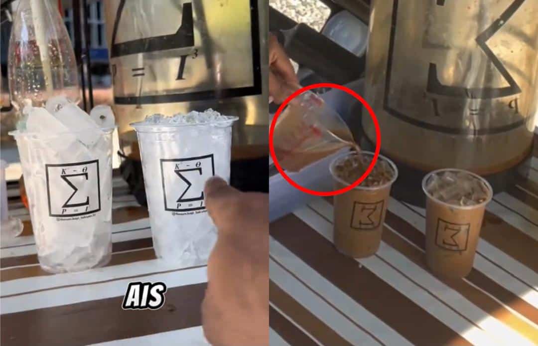 Peniaga kopi buat eksperimen, tunjuk beza ais hancur dengan tiub ...