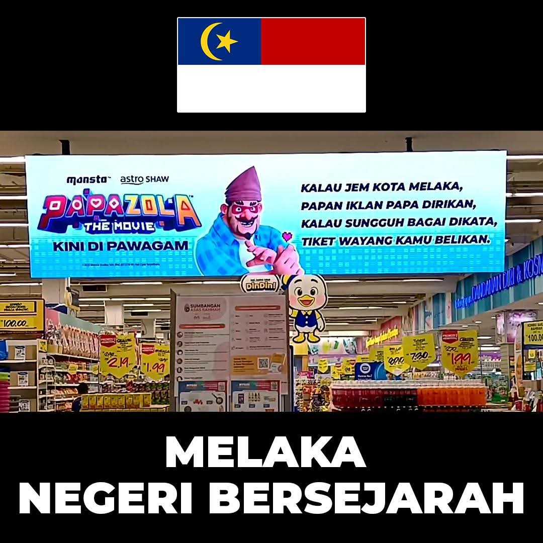 Berdekah tengok billboard Papa Zola guna dialek beberapa negeri, versi ...